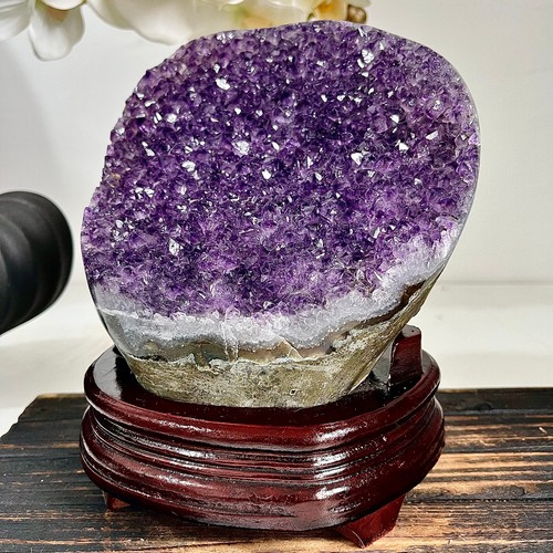 7.89LB Natural Uruguayan Amethyst Quartz Cave Geode Crystal Healing ...