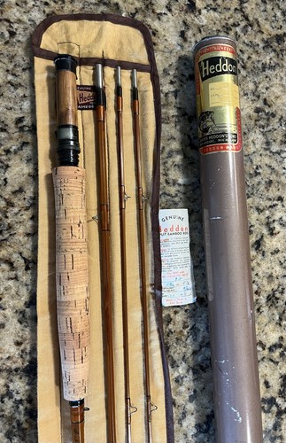 Heddon Deluxe #35 Bamboo Fly Rod 8’6 3pc 1 3/4F Vintage Bamboo Rod | eBay