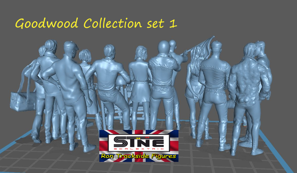 132 Scalextric Figures Slot car Figures 1:32 figures, Goodwood ...