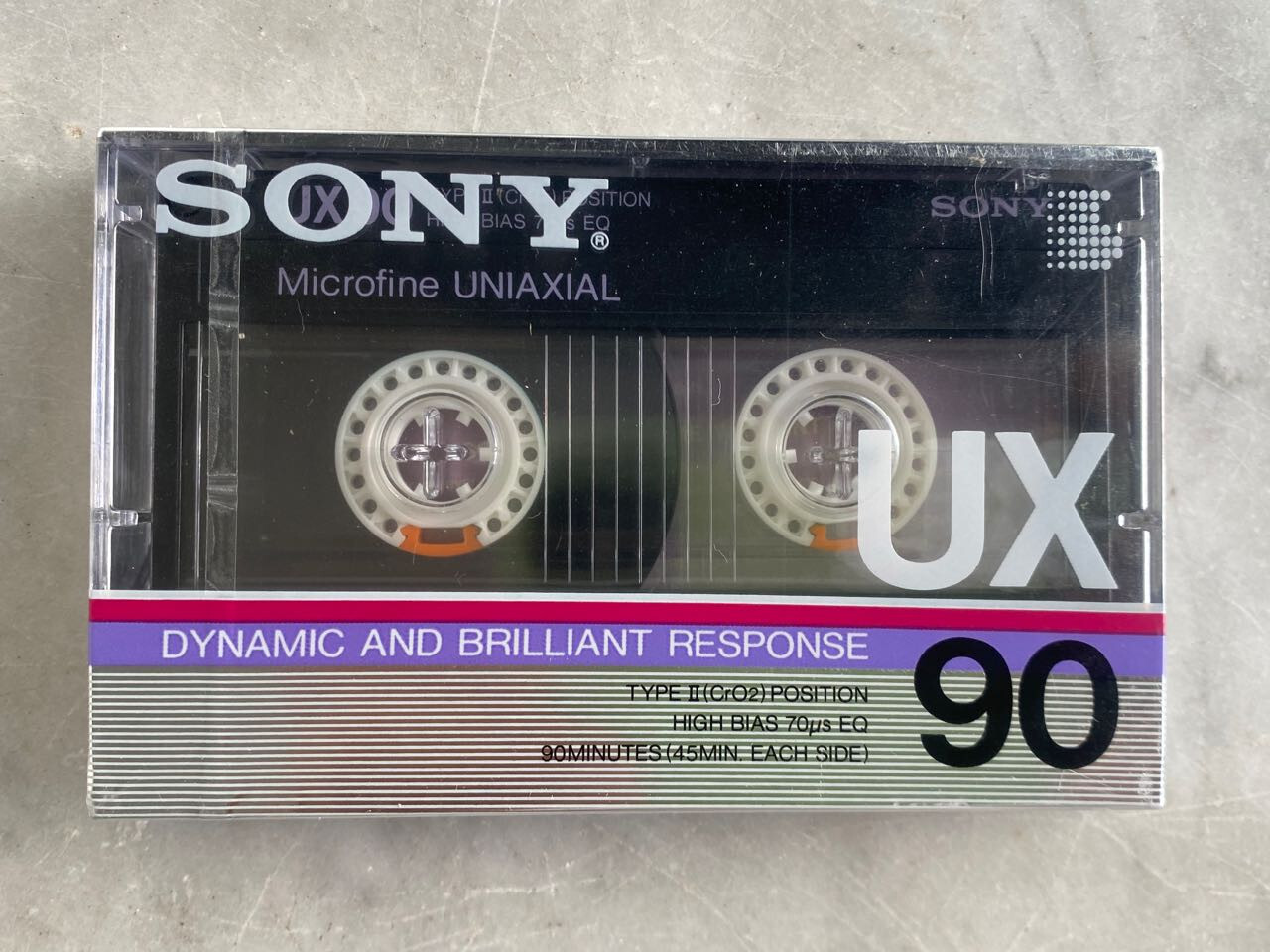 SONY UX 90 Type II High Bias Cassette Tape. Uniaxial NEW | eBay