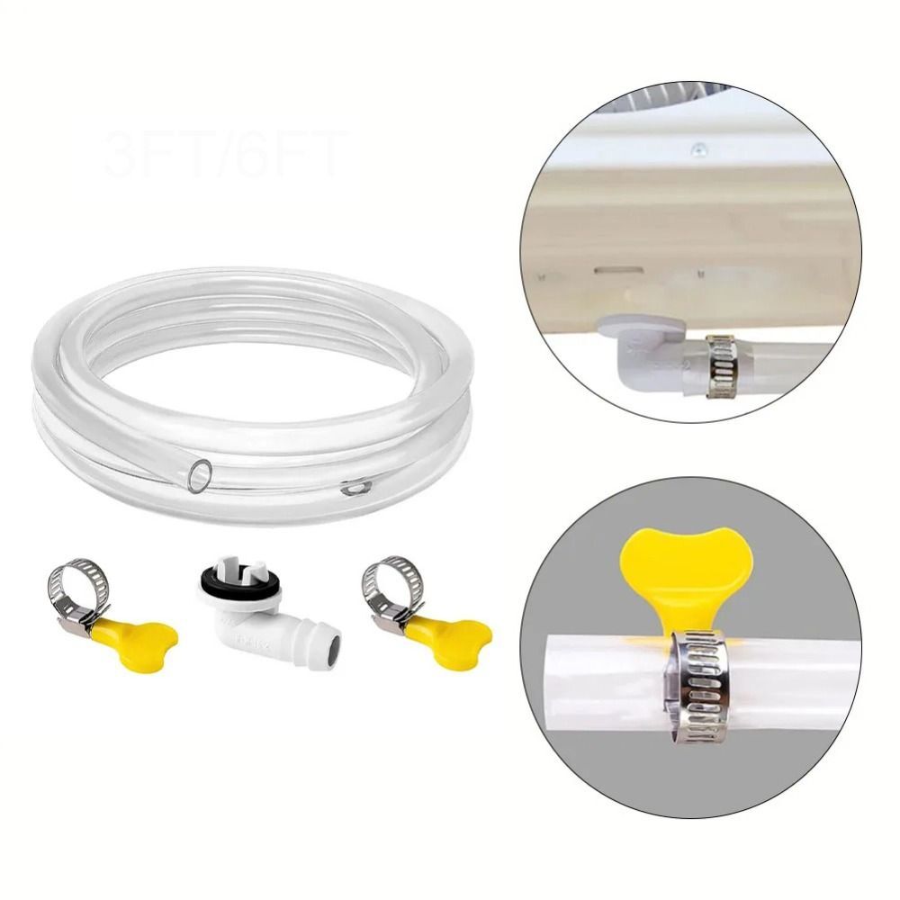 1Set Split Casement Air Conditioner Drain Hose Pipe Drain Kit Water ...