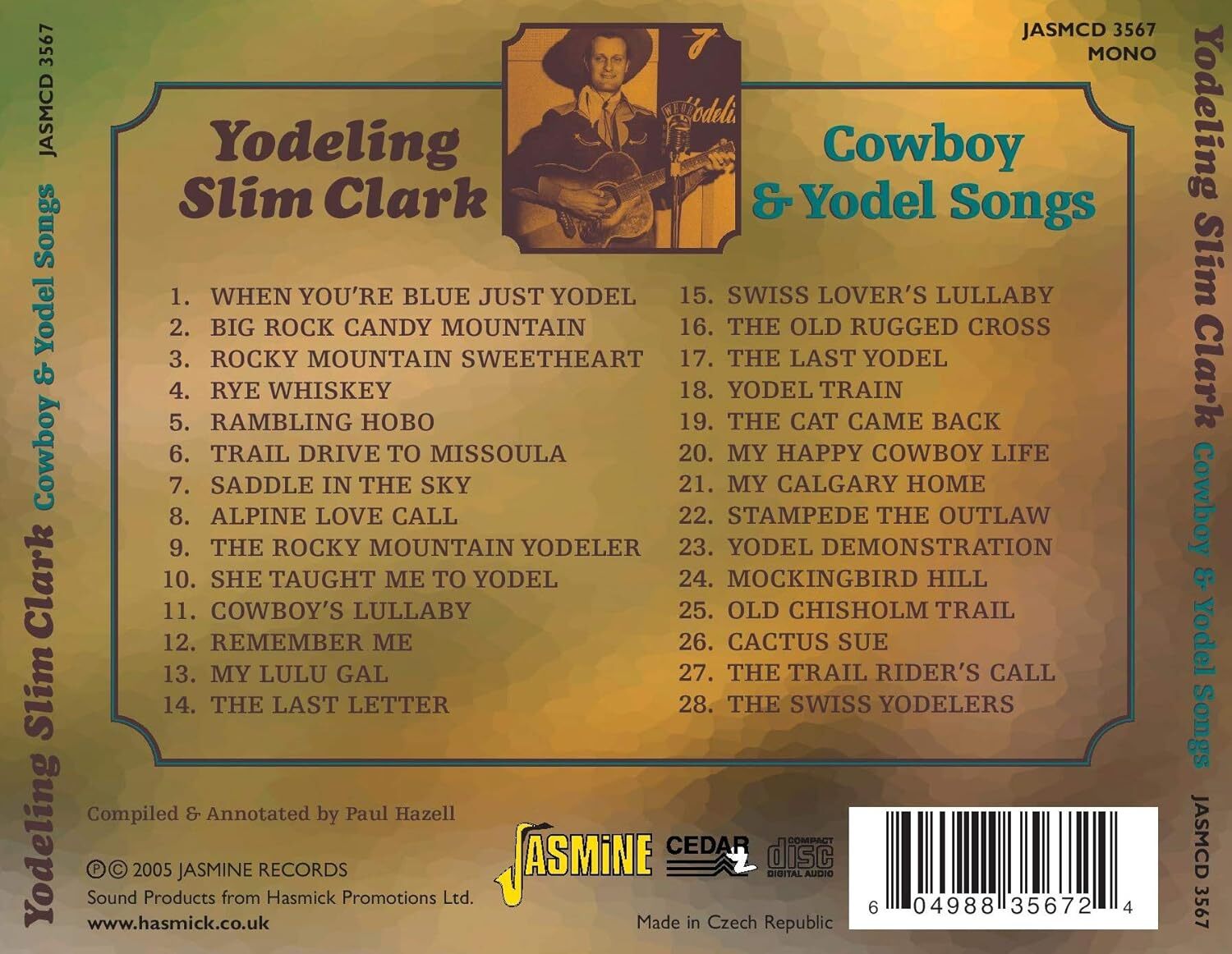 Yodeling Slim Clark - Cowboy and Yodel Songs (2005) for sale online | eBay