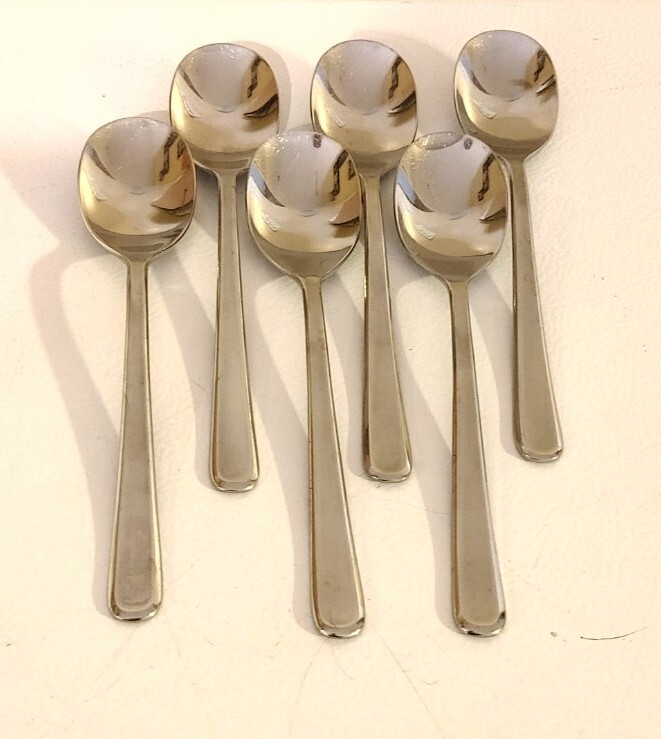 Food Network TM Stainless Steel Dinner Spoons Flatware Set of 6 | eBay