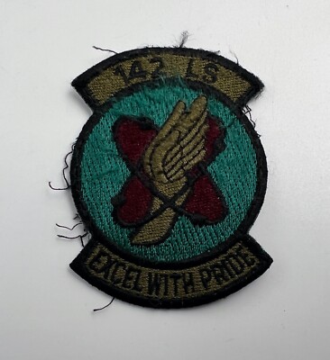 Vintage US Air Force Subdued Military Embroidered Patch 142 LS | eBay