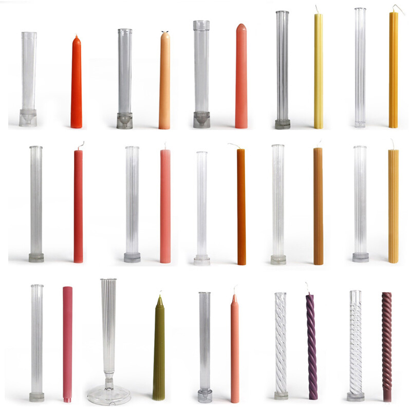 Candle Mold Thin Long Rod Shape Acrylic Candle Making DIY Mould ...