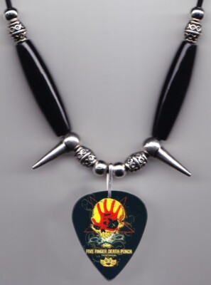 5 Five Finger Death Punch Bonehead Guitar Pick Necklace #2 | eBay
