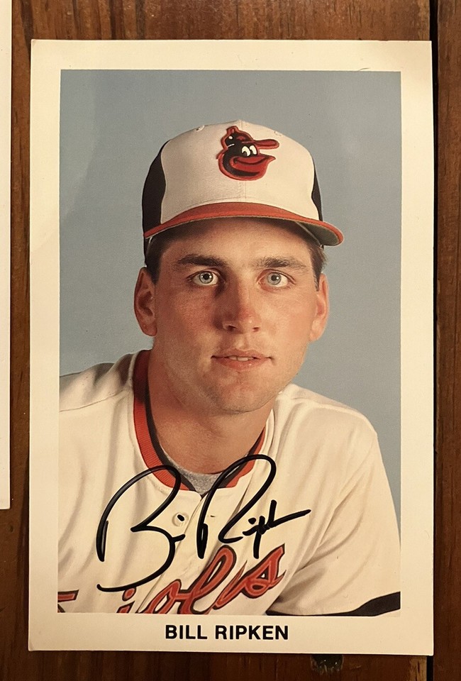 Cal Ripken Jr, Cal Sr, Bill Ripken Autographed Postcard Set. Baltimore ...