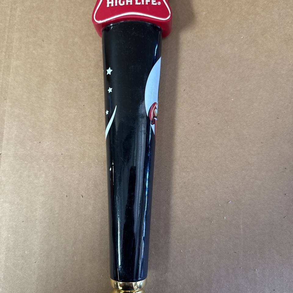 MILLER HIGH LIFE Beer Tapper Handle W/Mepps Spinner Fishing Lure - | eBay