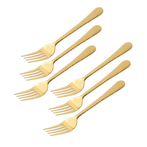 Stainless Steel Tableware Deco Gold Table Fork Set of 6 Pcs 19.9*2.2 cm | eBay