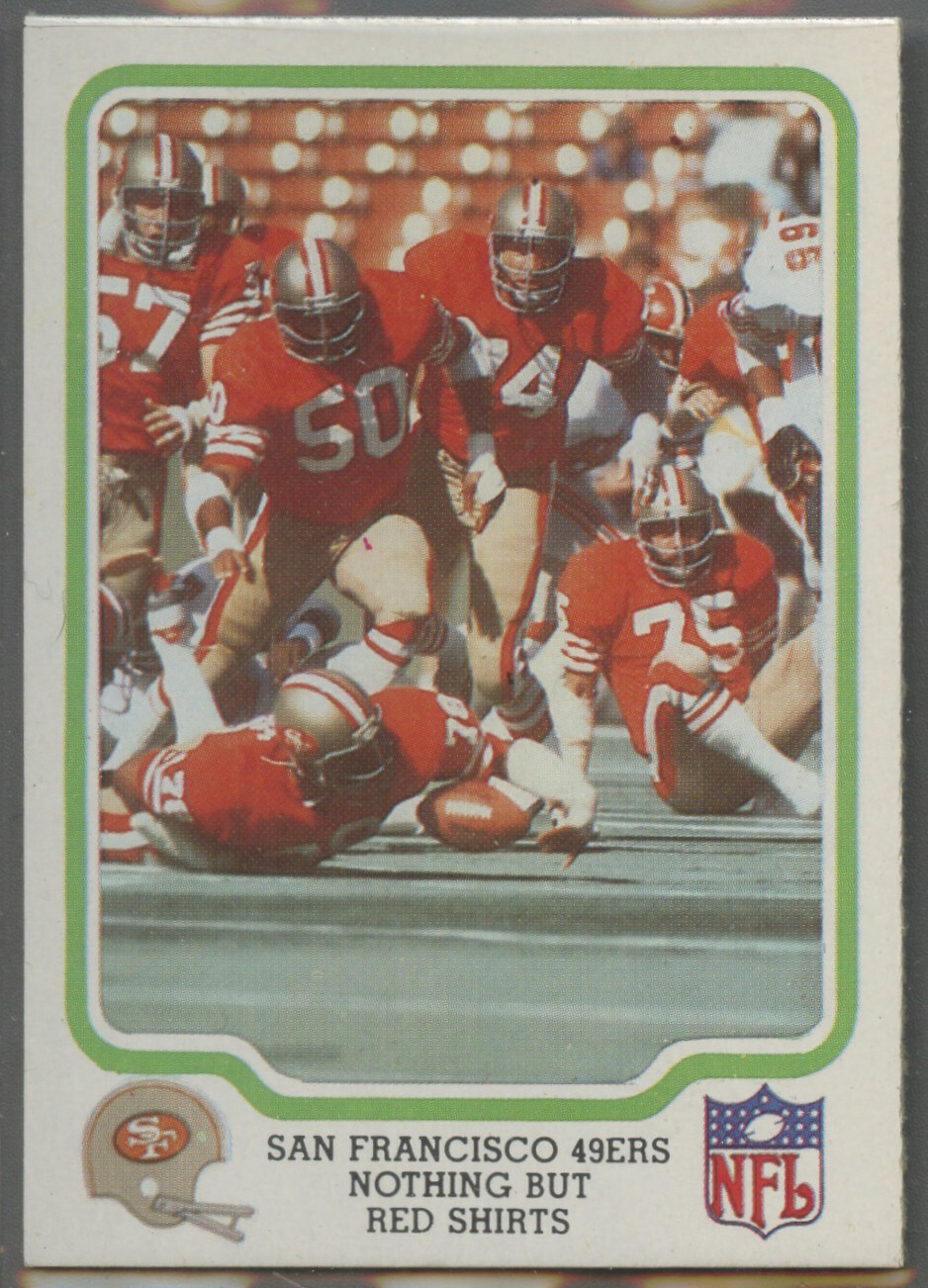 1979 Fleer NFL Football Team Action #50 San Francisco 49ers Nothing but ...