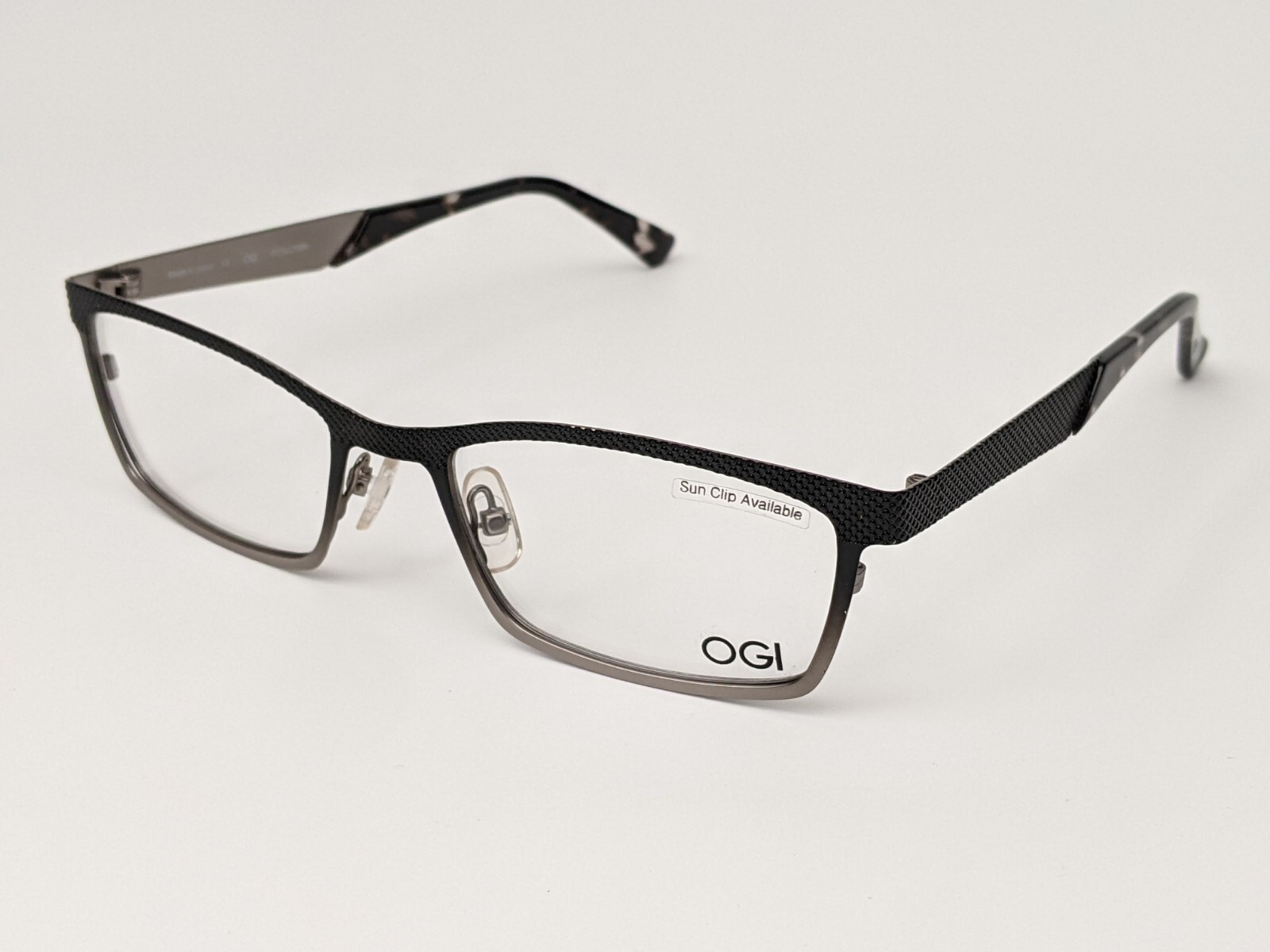 OGI Evolution 4508 1648 Rectangle Eyeglasses Frames: Black & Silver ...