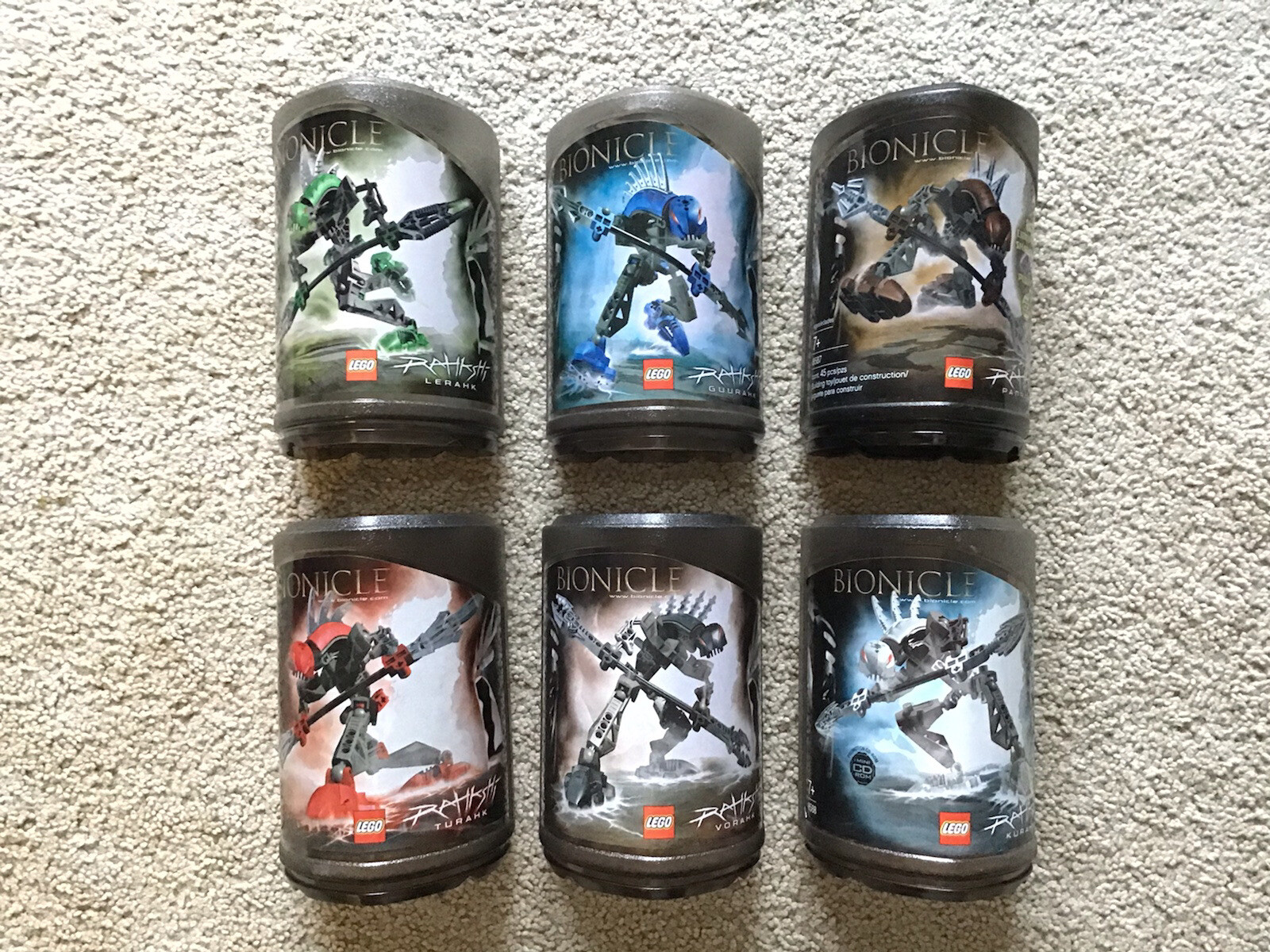 Lego Bionicle Rahkshi Empty Collectible Canister Box Cases Only Year ...