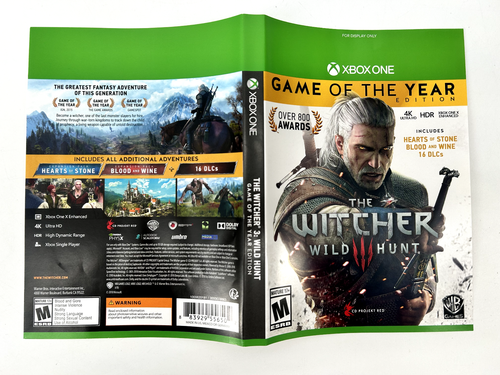 The Witcher III Wild Hunt Xbox One GameStop Promotional Display Store ...
