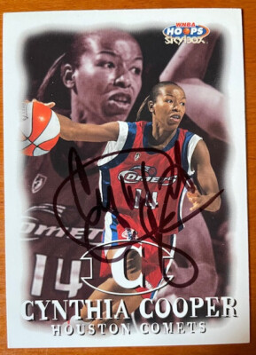 Cynthia Cooper Signed 1999 Hopps Skybox WNBA #74 Phoenix Mercury | eBay