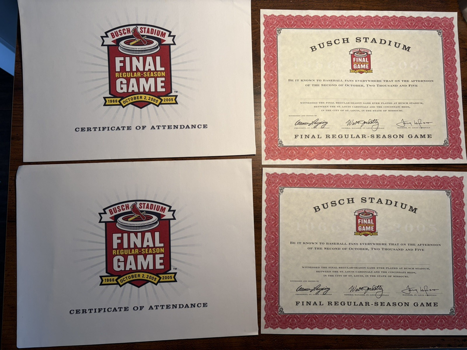 St. Louis Cardinals Bush Stadium Final game memorabilia | eBay