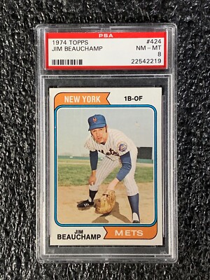1974 Topps Baseball #424 Jim Beauchamp PSA 8 | eBay
