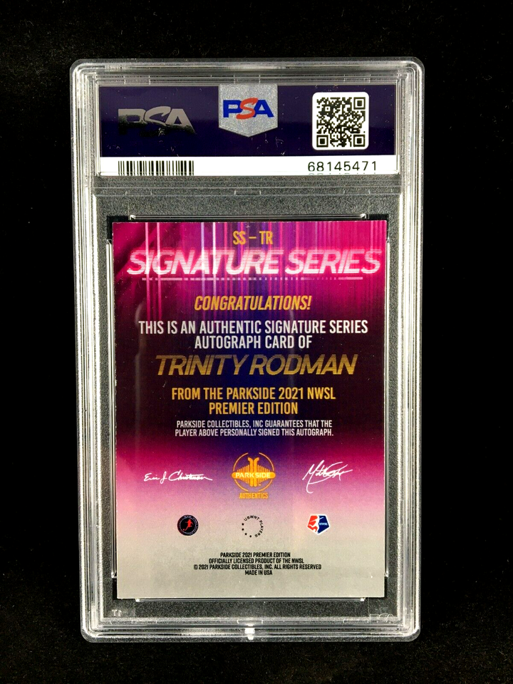 Pop 2 PSA 8 Trinity Rodman 2021 Parkside NWSL Signature Series Blue ...