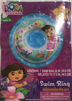 20" Inflatable Dora the Explorer, Swim Ring, Brand New and Sealed, for ...