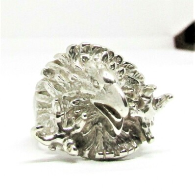 STERLING SILVER SCREAMING EAGLE RING #10G200402 | eBay