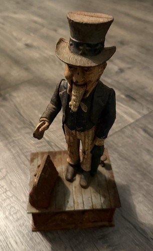 The Book of Knowledge Cast Iron Uncle Sam Coin Bank - Poor Condition - See Descr | eBay