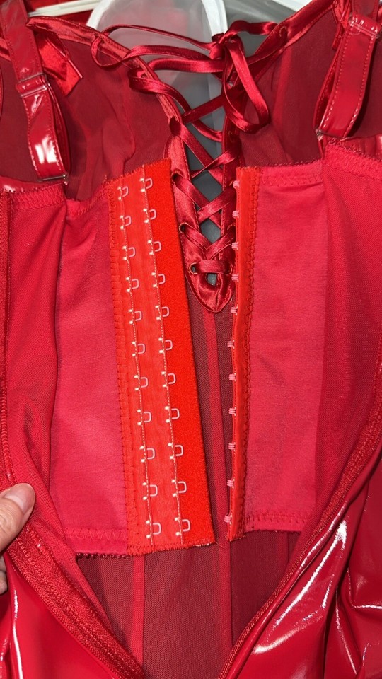 Original Trashy Lingerie PVC Patent Leather Red Devil Dress Costume ...