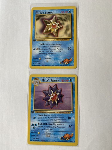 Pokemon 1st Edition Misty’s Starmie Staryu Gym Heroes Set | eBay