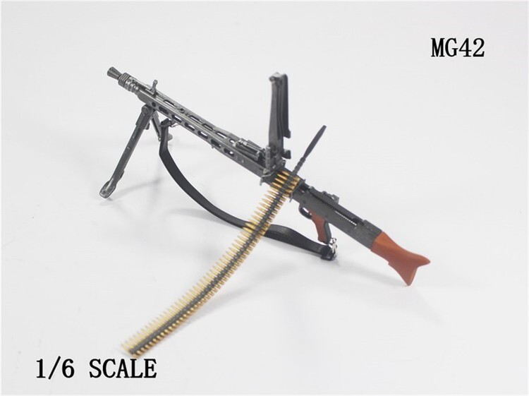 WW2 1/6 1:6 scale gun GERMAN MG42 weapon for 12' soldiers TOY ...