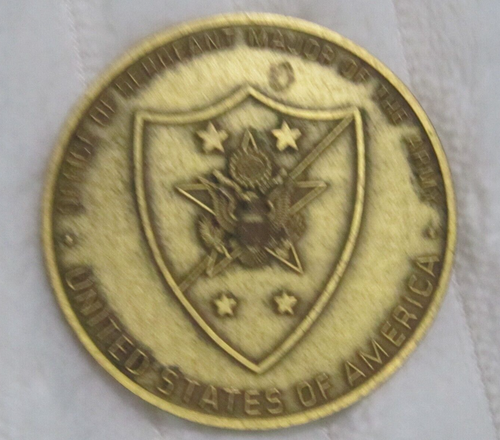 AUTHENTIC SERGEANT MAJOR of ARMY SMA RICHARD KIDD OLD RARE BRASS ...