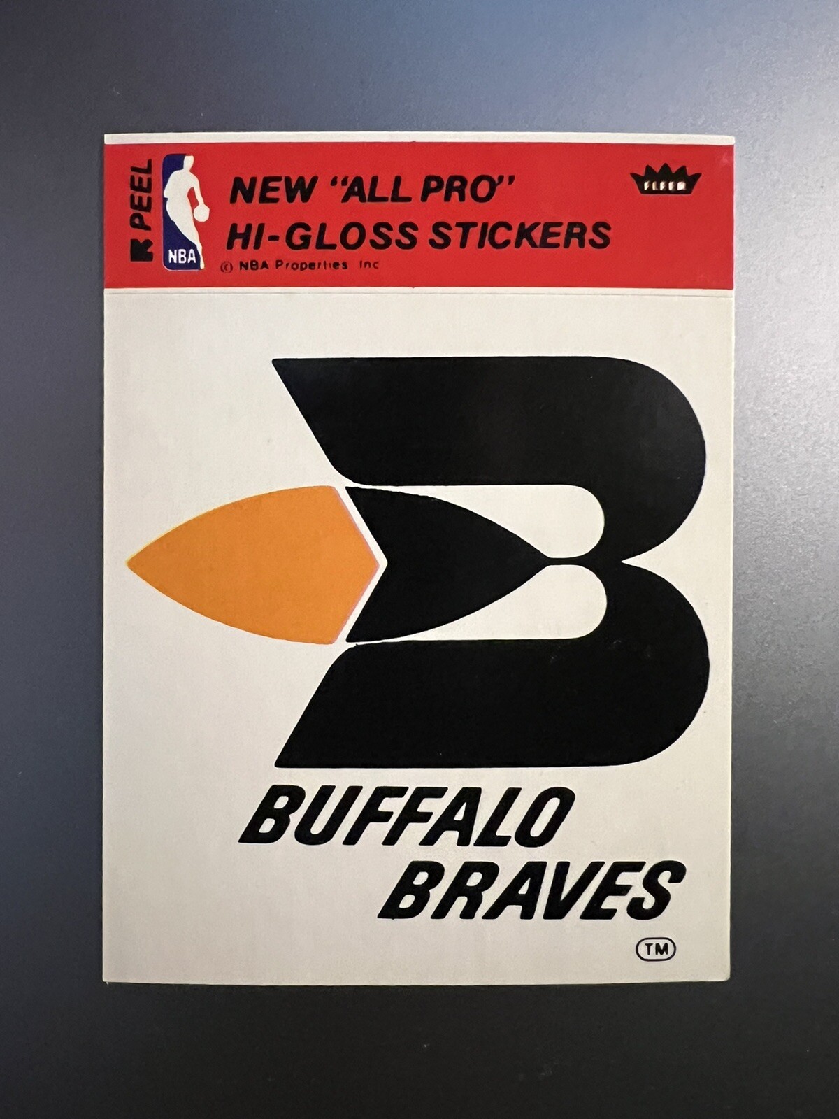 1976-78 Fleer Basketball NBA sticker - Buffalo Braves Red Variant ...