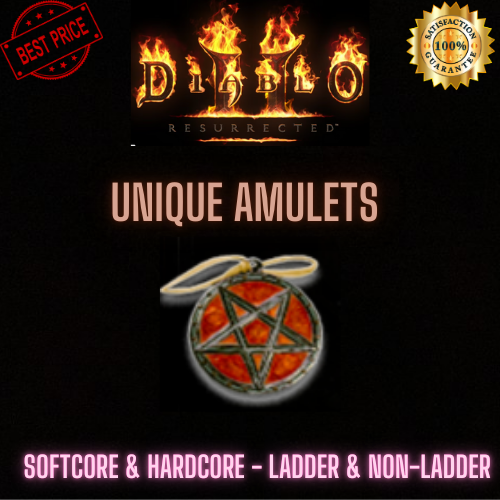 💎Diablo 2 Resurrected | Unique Amulets | D2 Ladder & Non-Ladder SC HC💎 ...