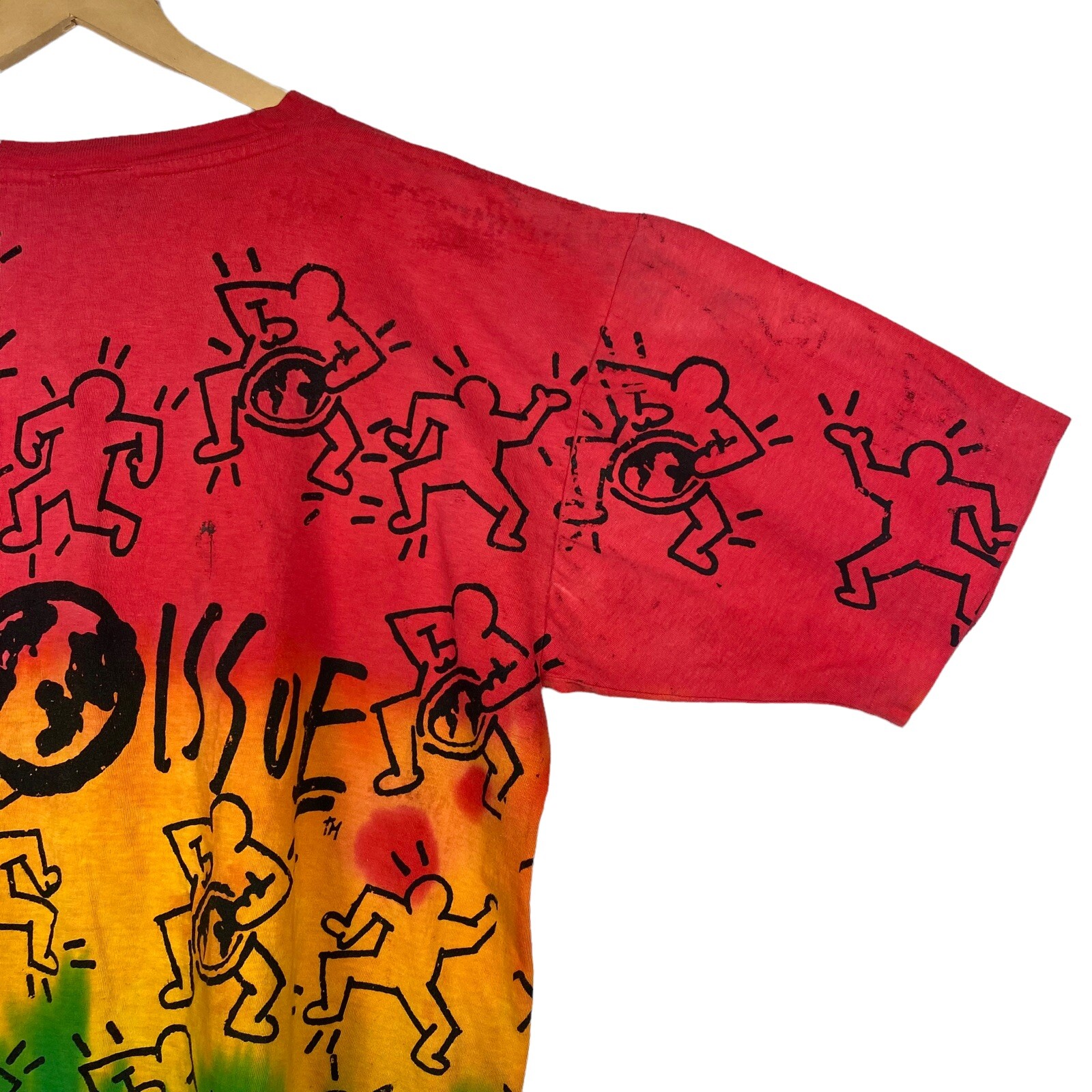 Vintage 1990’s World Issue Keith Haring All-Over-Prin… - Gem