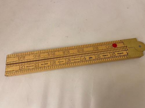 Vintage Rabone No 1380 Boxwood 3 foot folder ruler. Made in England. | eBay