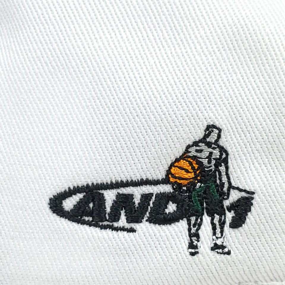 AND1 Mitchell & Ness Dad Hat Cap Embroidery Logo Back Panel Logo White ...