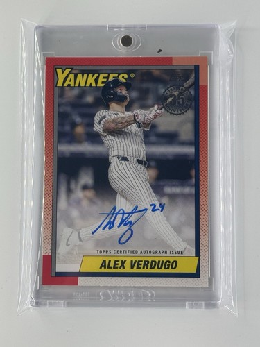 2025 Topps Series 1 On Card Autograph 1990 New York Yankees Alex ...
