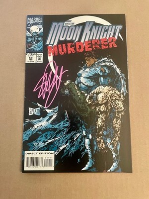 Moon Knight #60 SIGNED Stephen Platt Marvel 1994 Marc Spector Terry ...