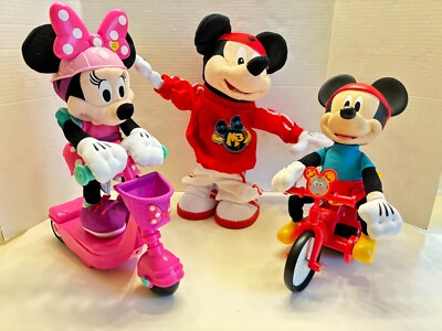 Mickey Mouse Toys Dancing Cycle Skateboard Lot of 3 Works | eBay