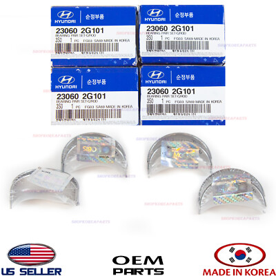 GENUINE CONNECTING ROD BEARING SET 8 PCS 23060-2G100 For Selected ...