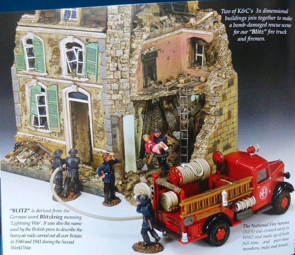 king & country 54mm ww2 The Blitz Fireman w/hose FOB106 mib oop | eBay