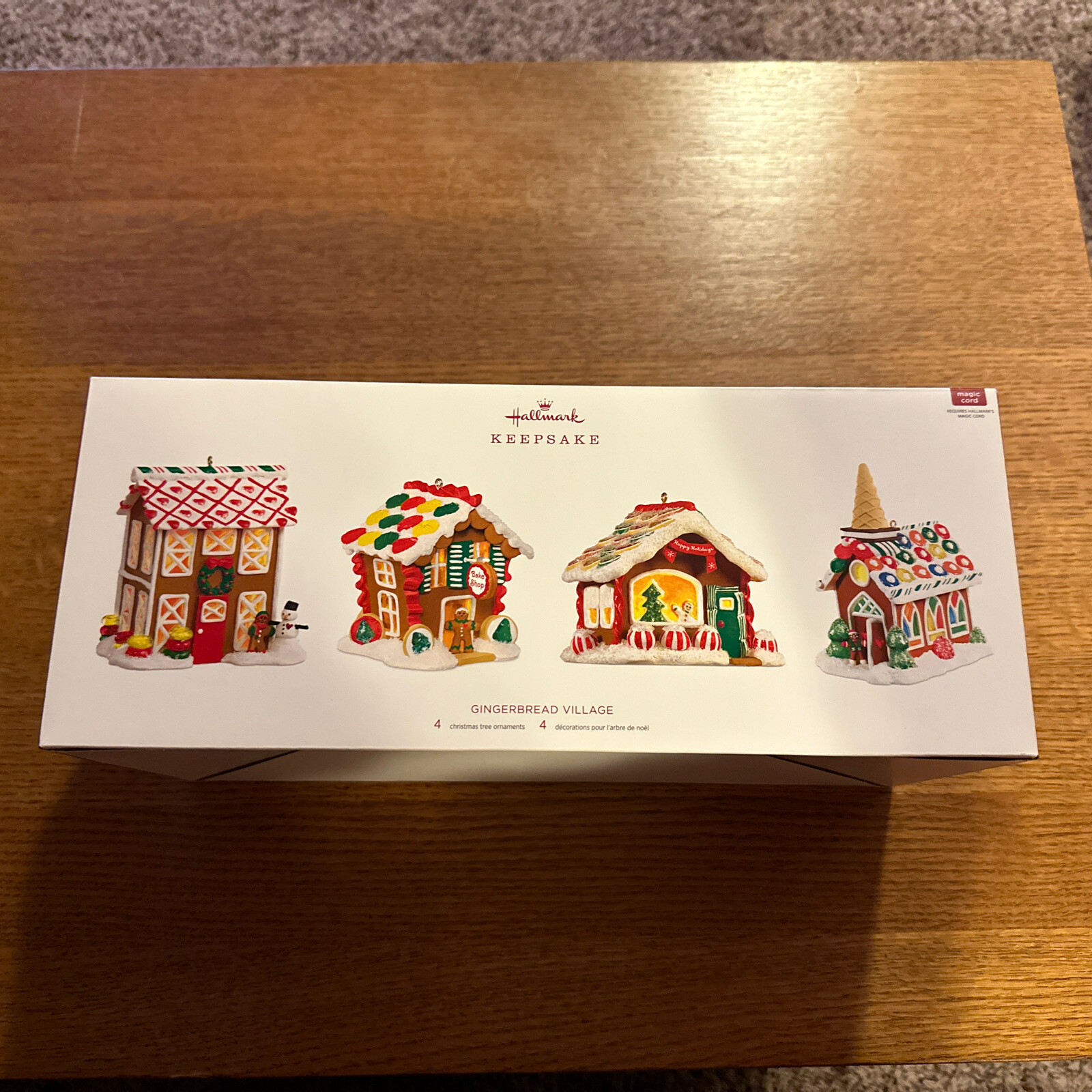 HALLMARK Keepsake 2018 GINGERBREAD VILLAGE Set Of 4 Houses CHRISTMAS ...