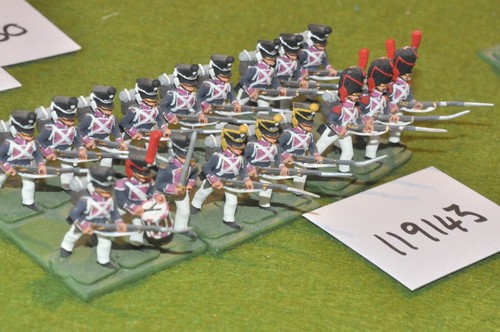25mm napoleonic / polish - line infantry 18 figs - (119143) | eBay