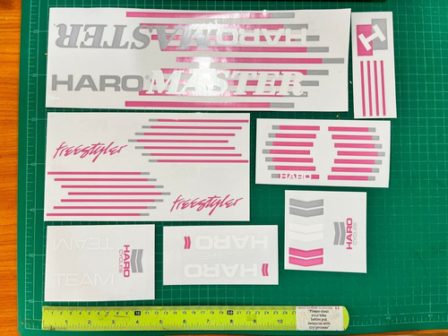 Haro master custom PINK with transparent background sticker Decals | eBay