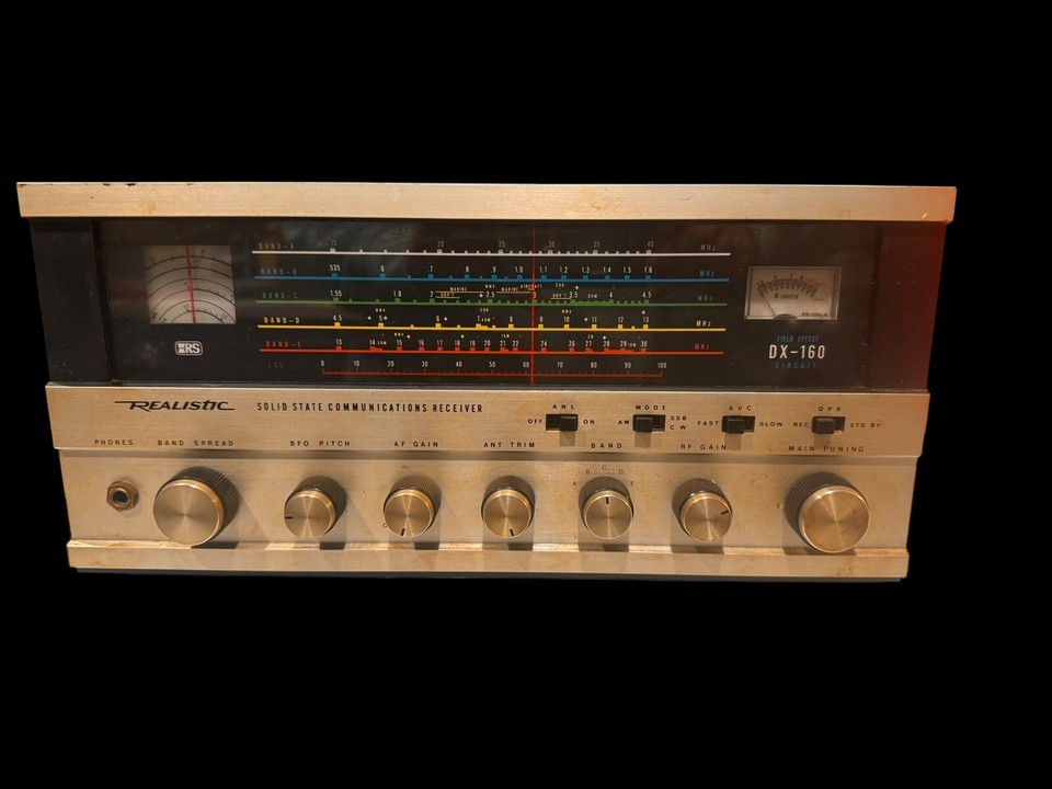 Realistic DX-160 Solid State Communications Receiver Shortwave Radio | eBay