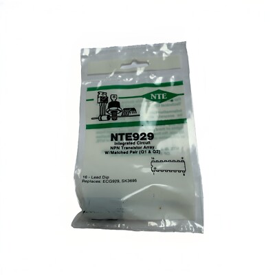 NTE929 IC NPN Transistor Array Matched Pair (Q1 & Q2) 16 Lead DIP ...