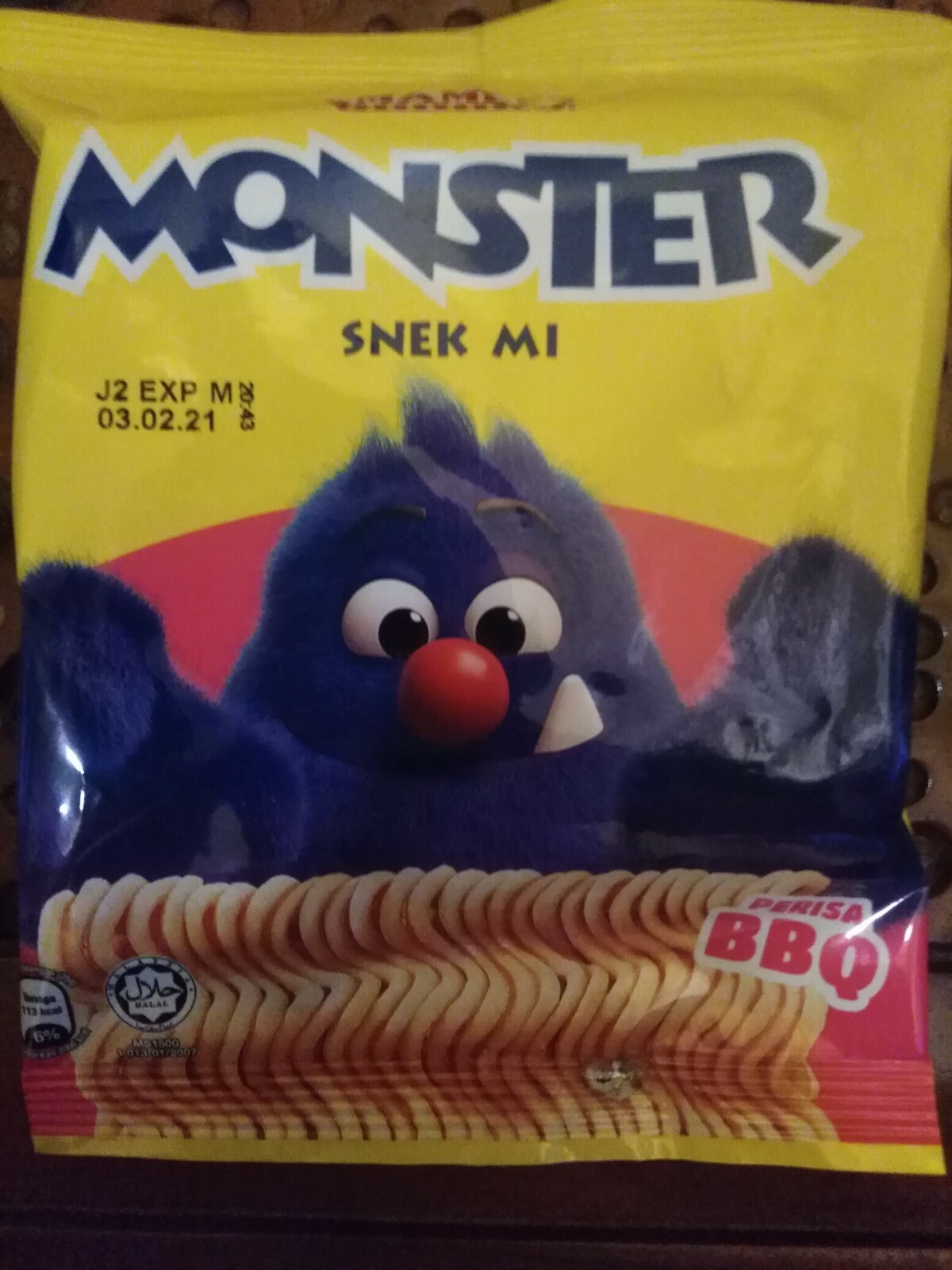 Mamee Monster BBQ Flavor (25g X 20 Packs) Ready to Eat Delicious Snack ...
