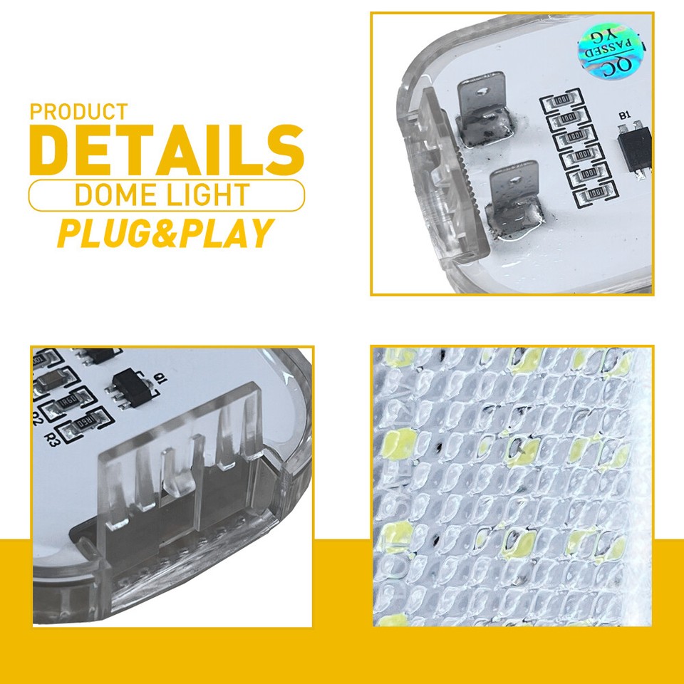 2x Interior LED Dome Light Cargo Area For 2015-24 Ford Transit 150 250 ...