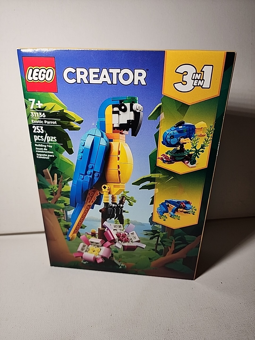Lego Creator 3-in-1, 31136, 253 pcs, Parrot, Fish Frog Building Set ...