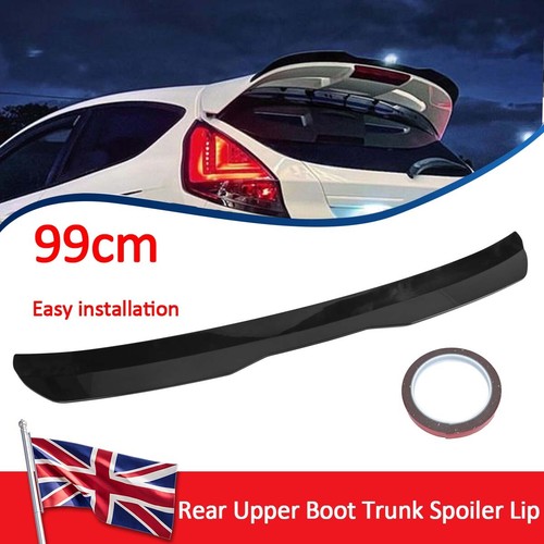 99cm Gloss Black Universal Rear Upper Boot Trunk Spoiler Lip Extension ...