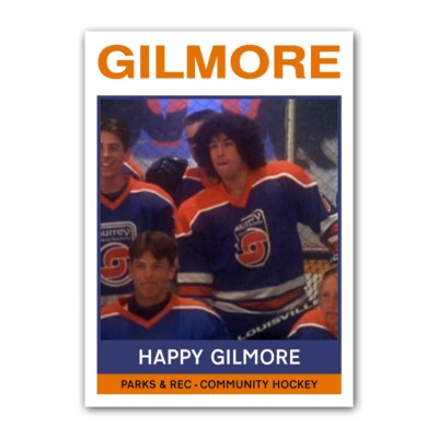 Happy Gilmore Adam Sandler Community Hockey Team Trading Card Reprint ...
