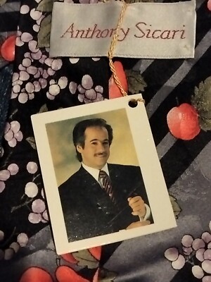 New Anthony Sicari All Silk Men's Neck tie. Multicolor Fruit Themed Men ...