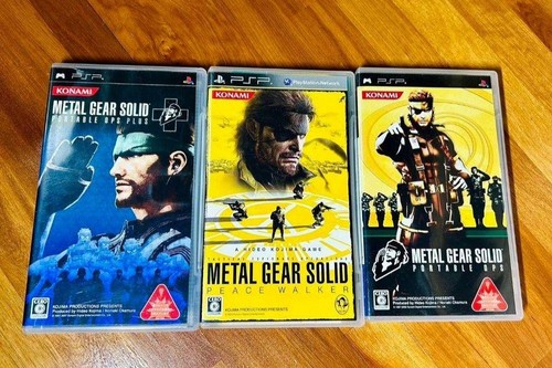 Metal Gear Solid Peace Walker Ops Plus PSP Game Set Konami Tested ...
